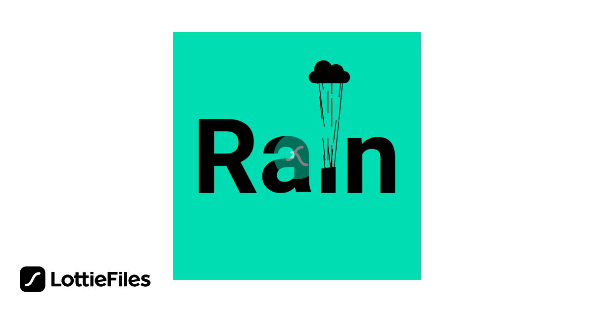 Free Rain logo Lottie JSON animation Animation by Tinymotion | LottieFiles