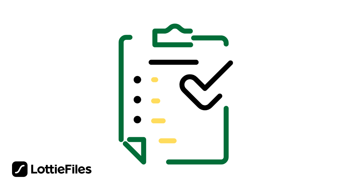 Free Checklist Animation by Juan David Rey | LottieFiles