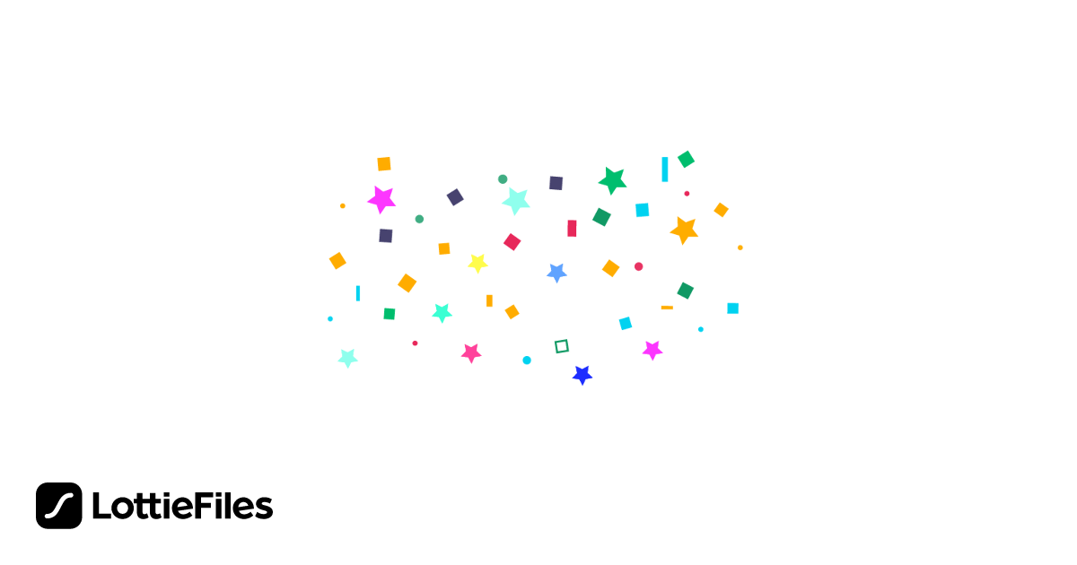 Free rewards confetti Animation by Appflix Studio | LottieFiles