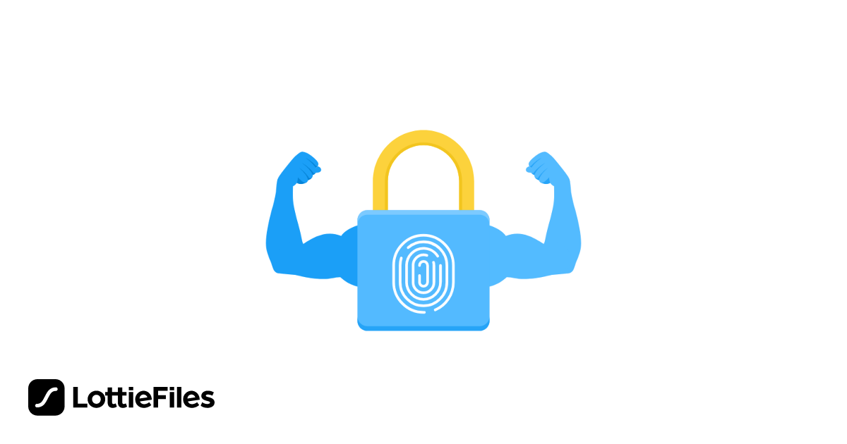 Free Security safe data lock finger print strong password animation ...