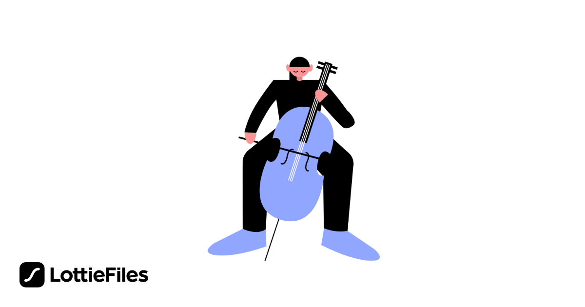 Free Cello player Animation by Sylwia Zawiła | LottieFiles