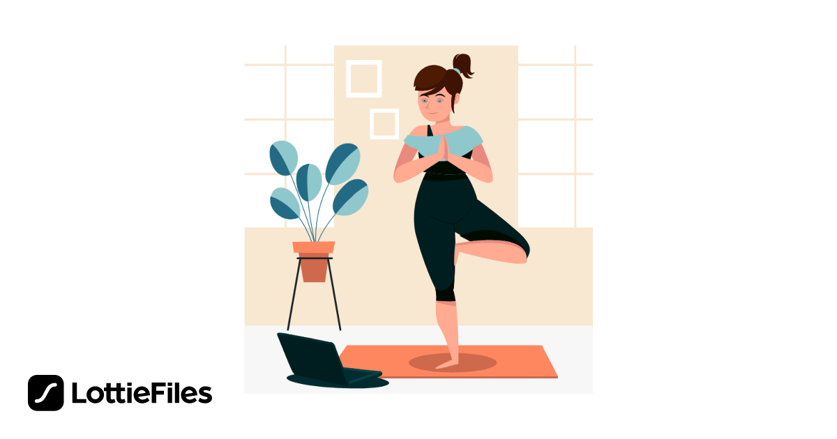 Free Yoga by Female Animation by Chirag | LottieFiles