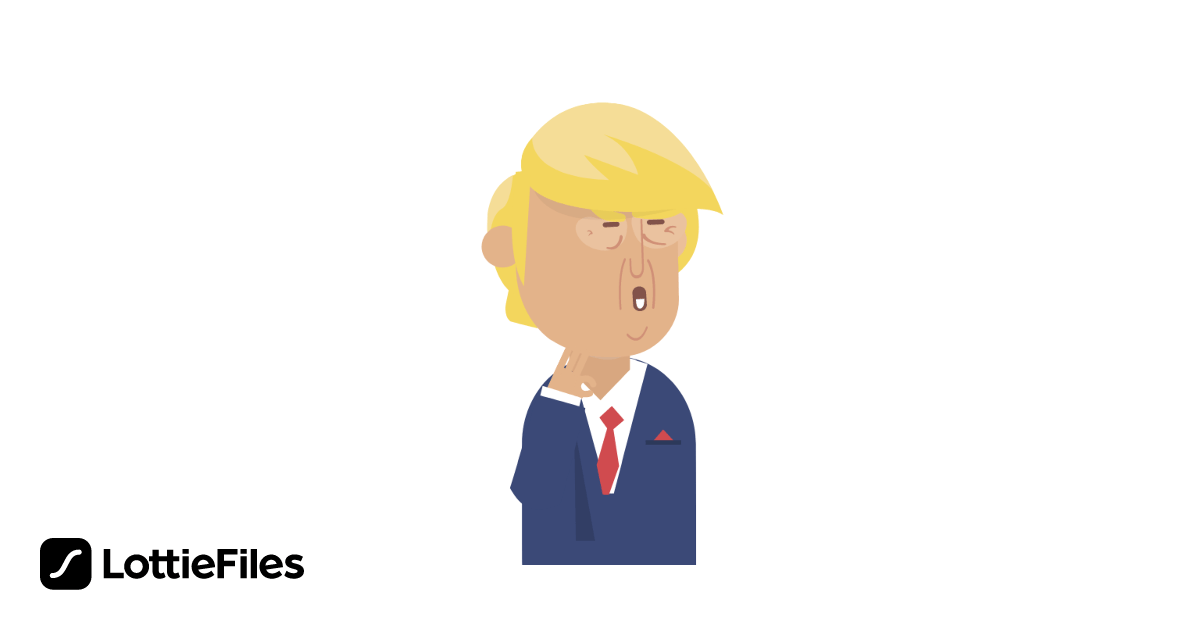 Free Donald Trump, president of the United States Animation by Itay ...