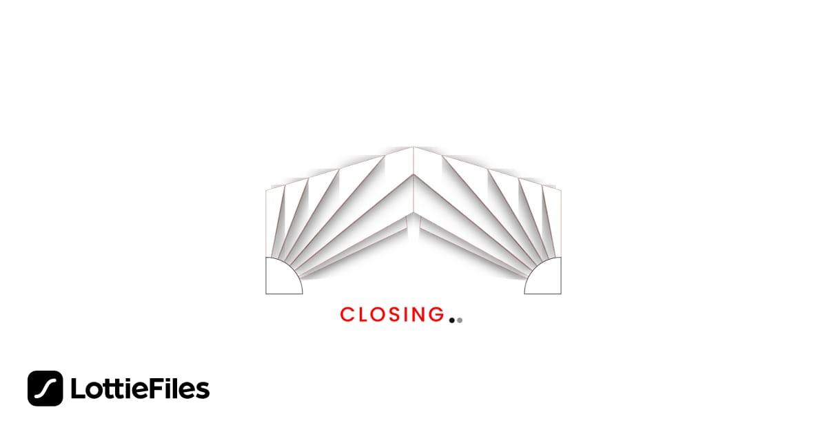 Free Fane Gate Closing Animation Animation by Dervin George | LottieFiles