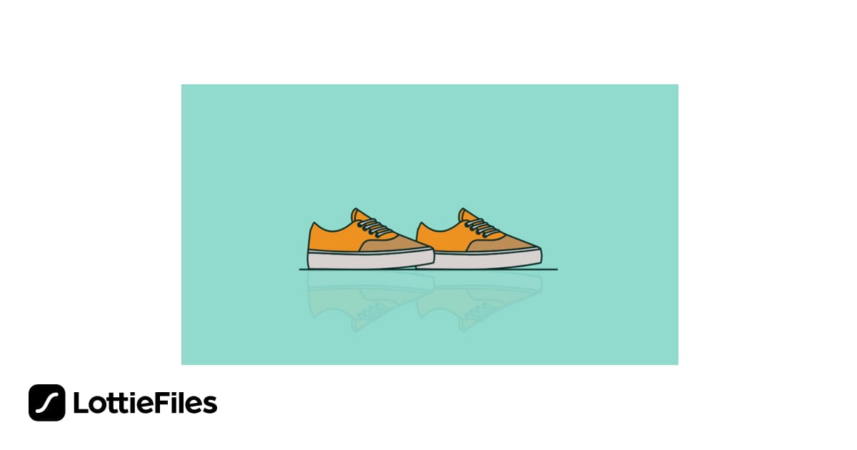 flat cartoon footage design 2d animation of walking shoes by David Agus ...