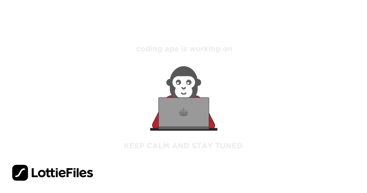 Free Coding ape Animation by Marta Judez | LottieFiles