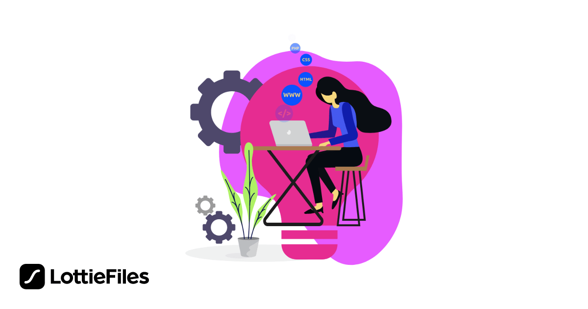 Free WEB DEVELOPER Animation by Praveen Singh | LottieFiles