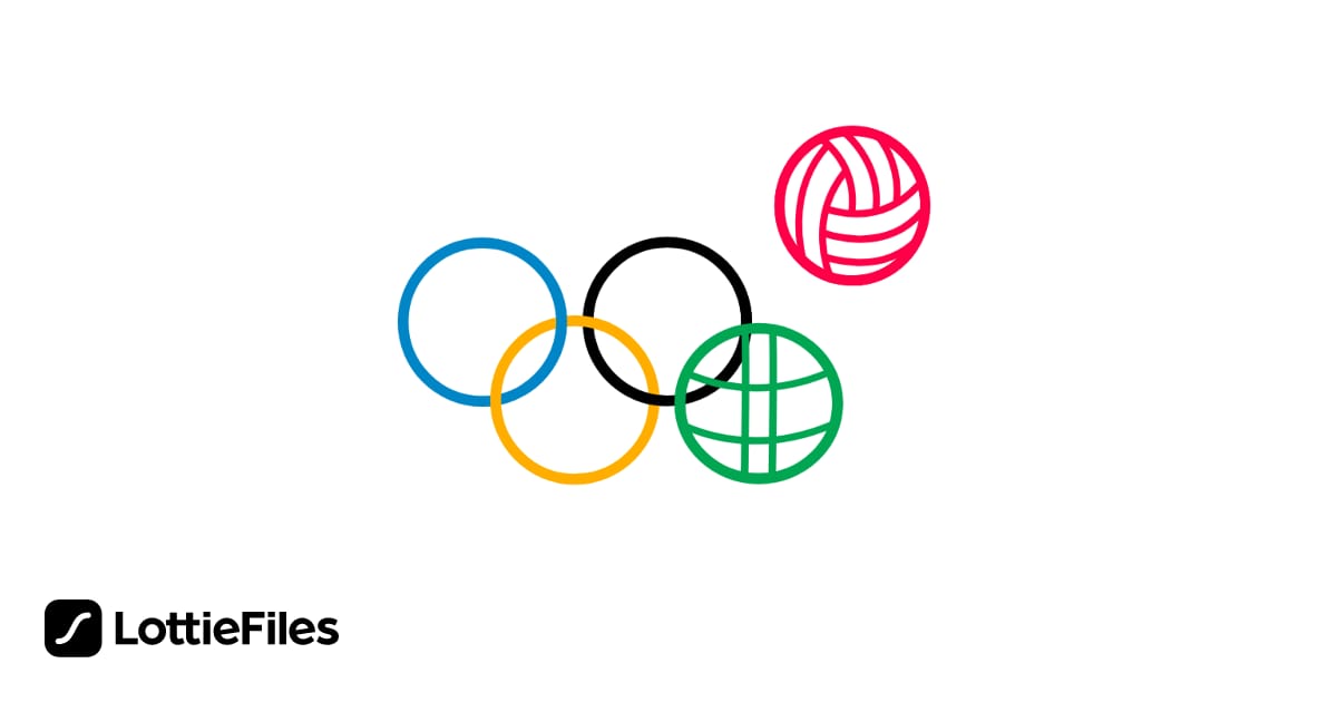 Free Olympics logo Animation by LottieFiles | LottieFiles