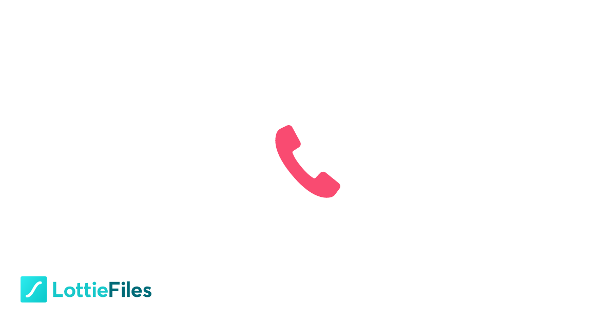 Call Pink Phone Icon Shake by Lear - LottieFiles