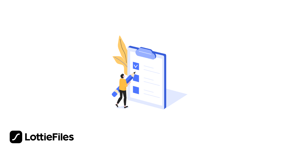 Free Checklist Animation by Claudio Ragusa | LottieFiles