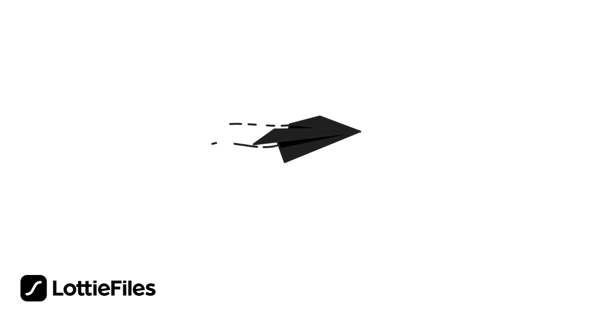 Free paper plane Animation by Dave Reiner | LottieFiles