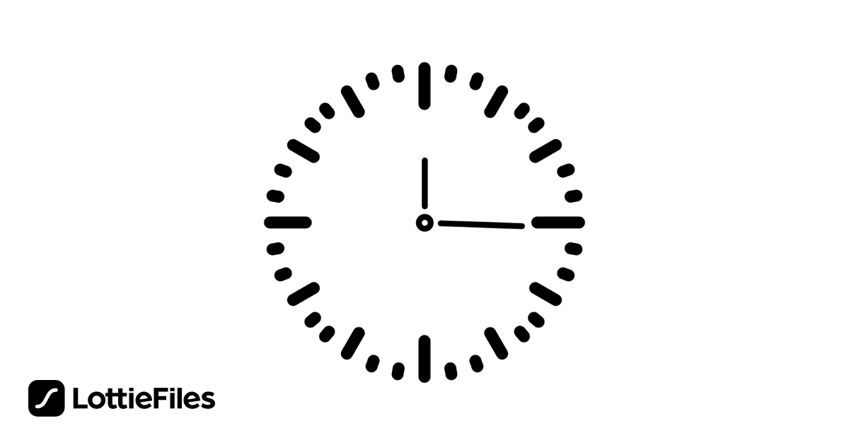 Free clock icon animation Animation by Yogesh Neware | LottieFiles