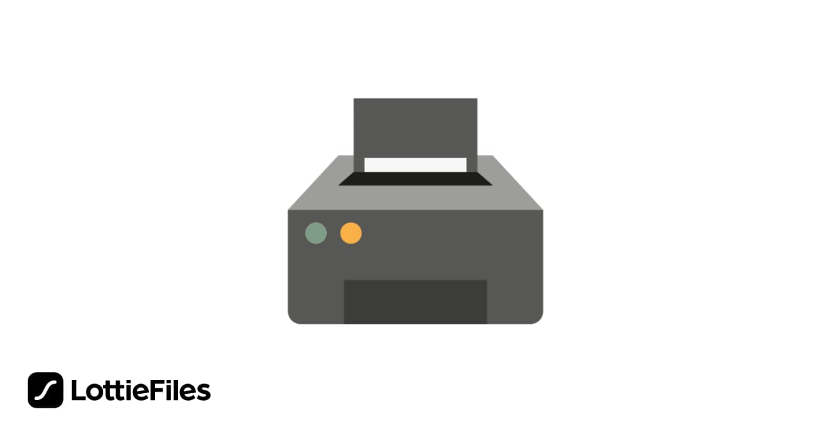 Free Printer animation Animation by Orenda.dk | LottieFiles