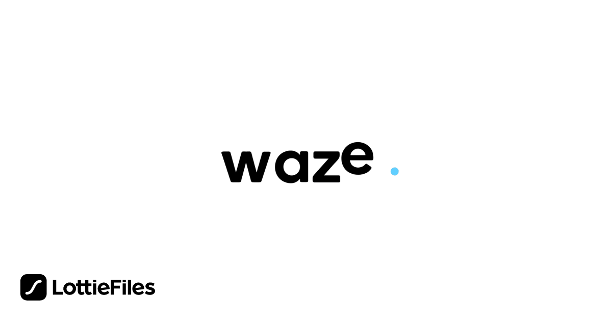 Free A1_Waze_logo_Aisyah Animation by Aisyah Megantari | LottieFiles