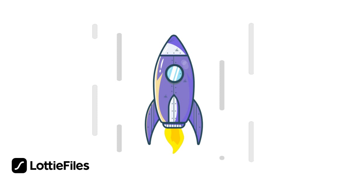 Free rocket purple Animation by isha beworld | LottieFiles