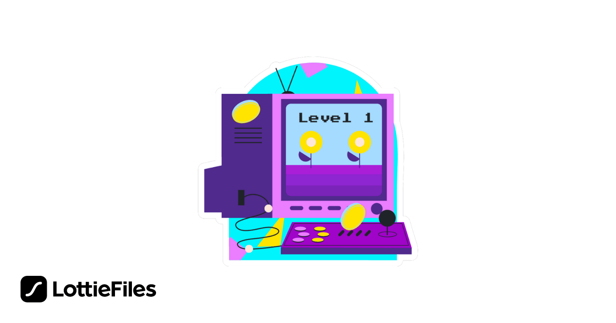 Free Monitor screen with video game level up Animation by Abdul Latif ...