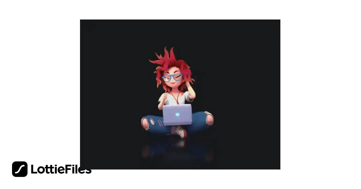 Free 3D Character Enjoying Animation by Irfan M. | LottieFiles
