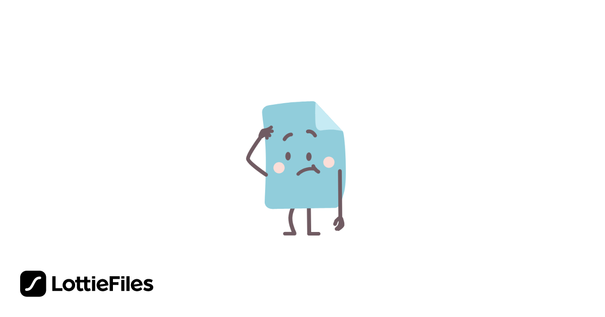 Free Worried Paper Animation by Zainab Khalil | LottieFiles