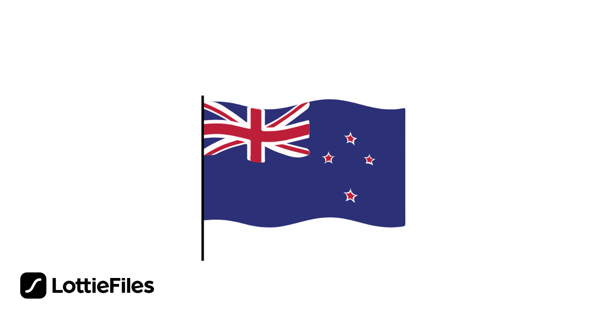Free New Zealand flag Lottie JSON animation Animation by Tinymotion ...