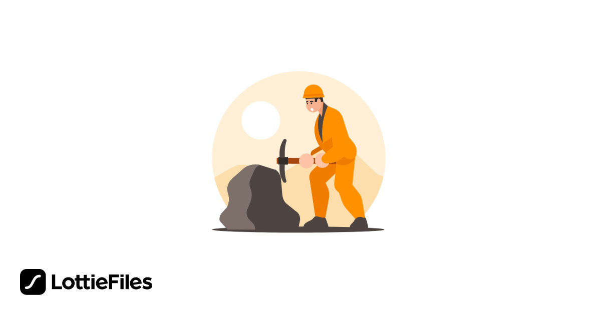 Free Miner Animation by Panda Pixels | LottieFiles