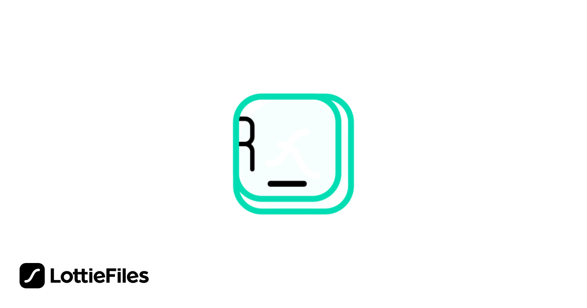 Free R alphabet icon Lottie JSON animation Animation by TinyAnimation ...