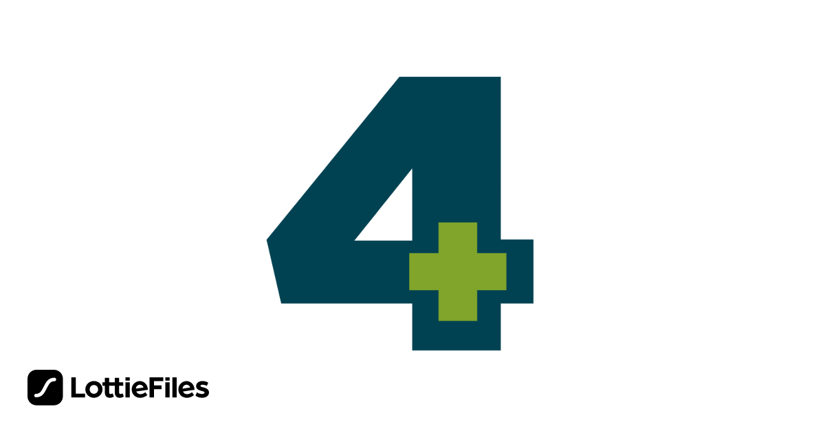 Free 4 Plus Animation by Sascha Grabherr | LottieFiles