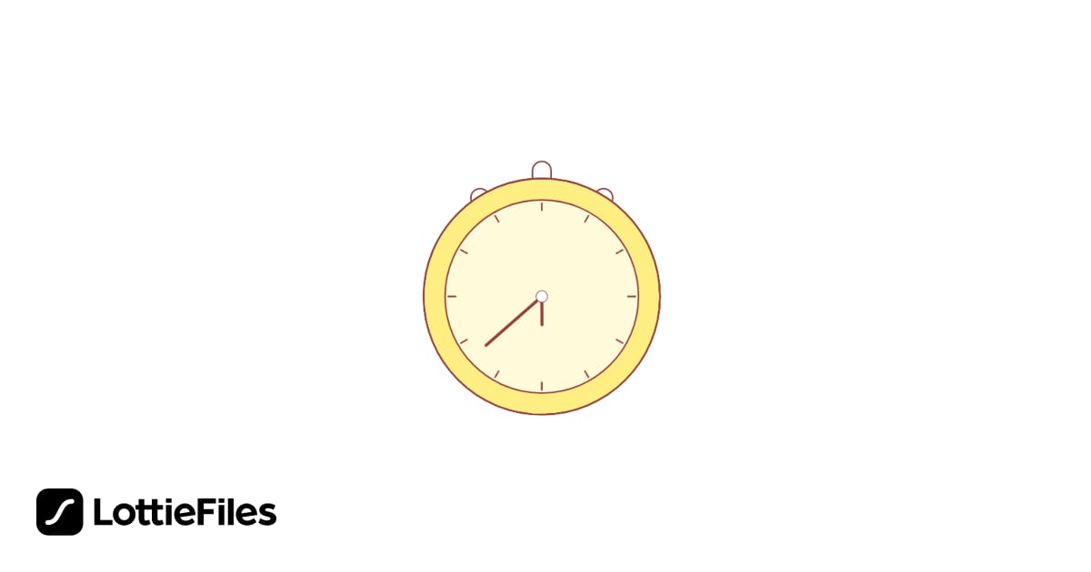 Free Clock Animation icon Animation by Wt. Motion | LottieFiles