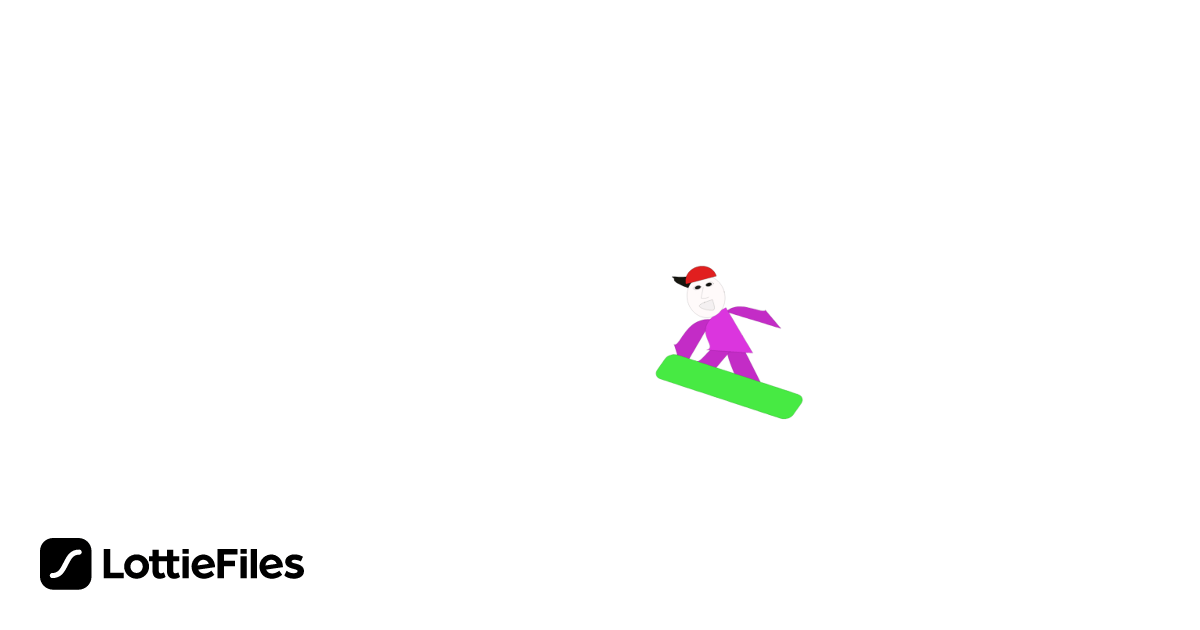 Free Snowbozo Snowboarder 🏂 Animation by Raphael Luersen | LottieFiles