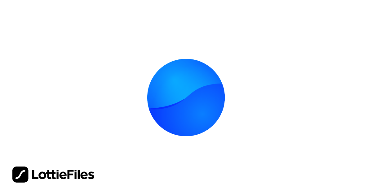 Free Loading-Blue-Wave-Ball Animation by Phil Scarano | LottieFiles