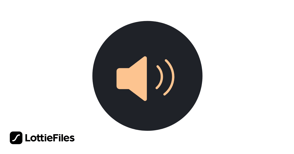 Free Volume button Animation by Mathilde Fenart | LottieFiles