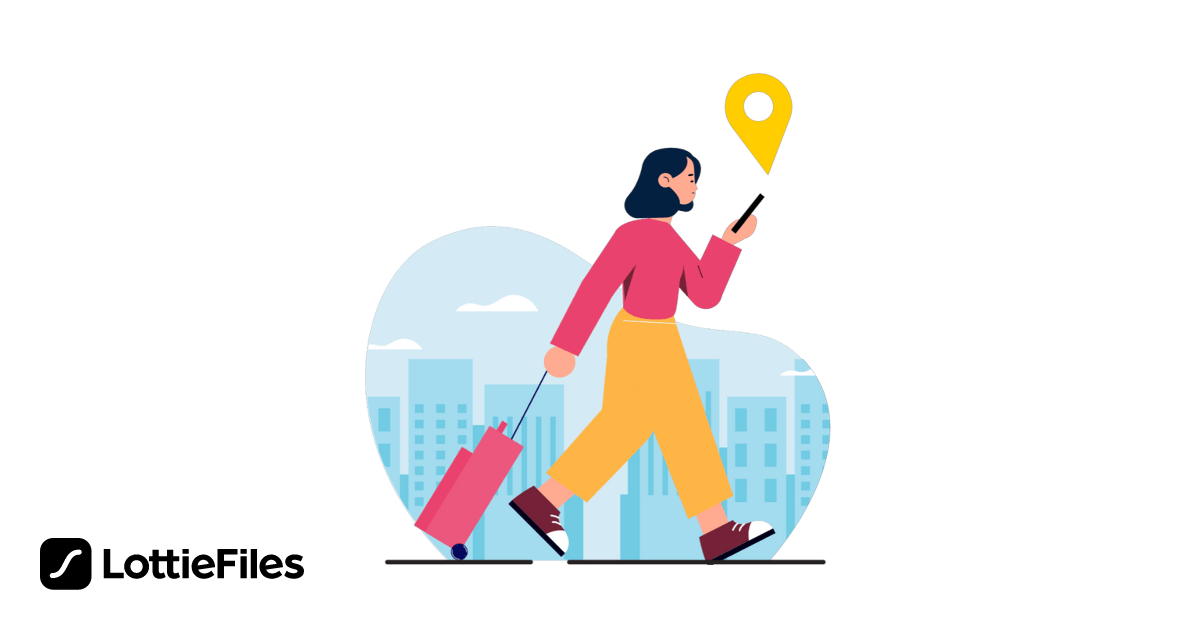 Free Traveling Girl Animation by Tanjil Mahmud | LottieFiles