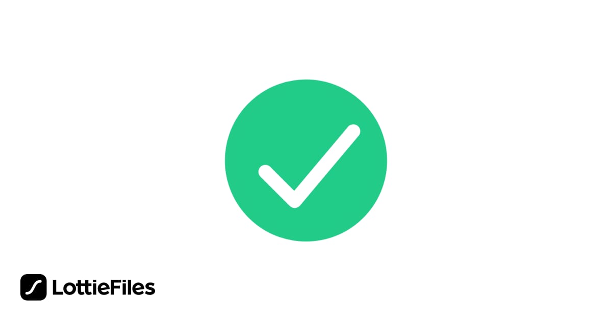Free Check okey done Animation by América Osorio | LottieFiles