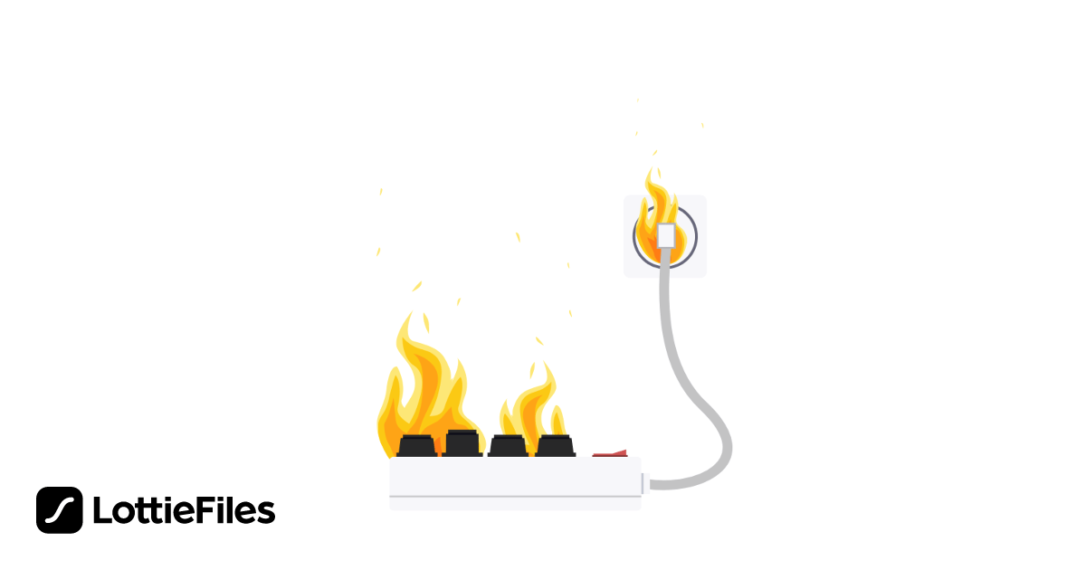 Free Mains extender on fire Animation by Conor Mayling | LottieFiles