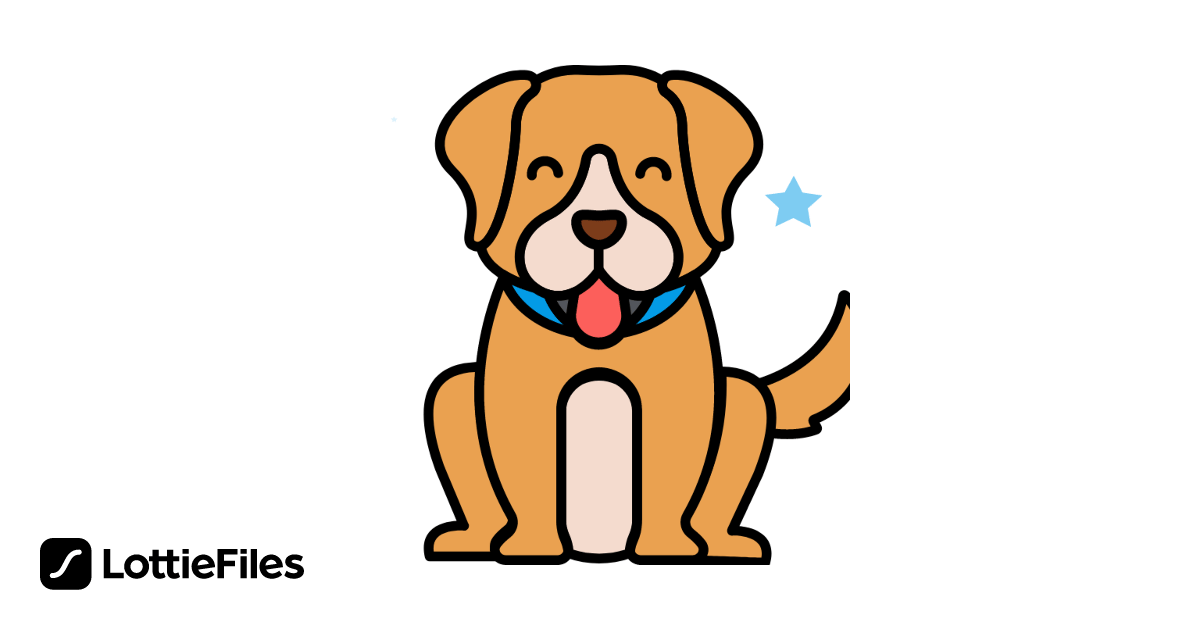 Free dog tail moving stars Animation by Louis Thiriez | LottieFiles
