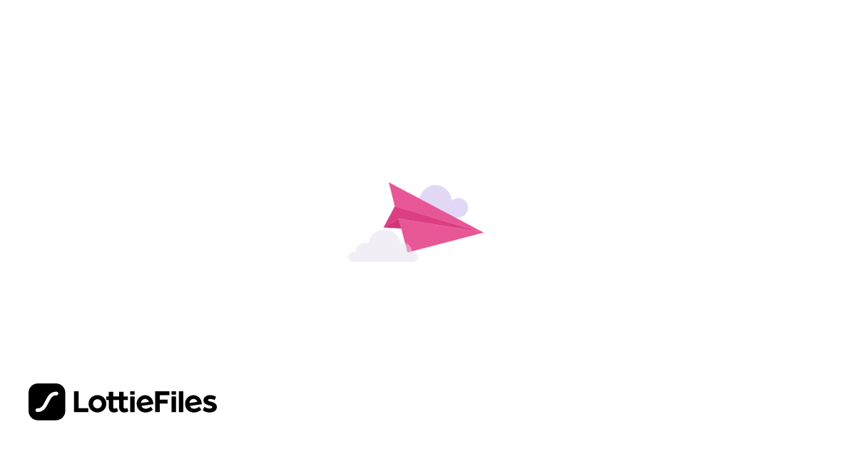Free Paper Plane Loader Animation by Uche Azinge | LottieFiles