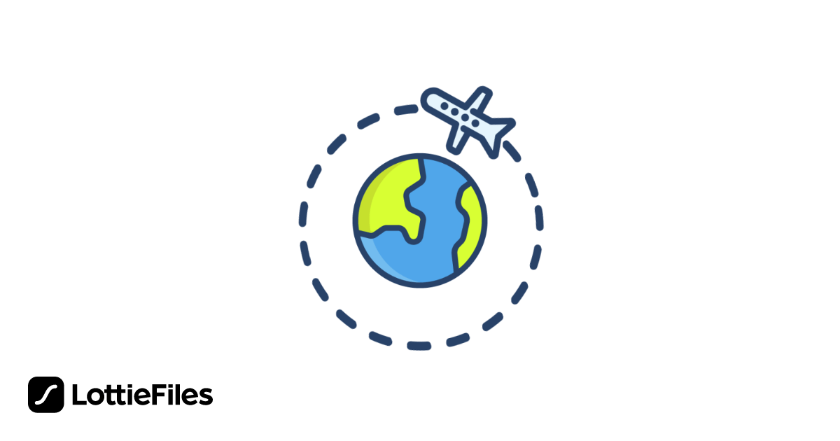 Free plane travel Animation by jstory | LottieFiles
