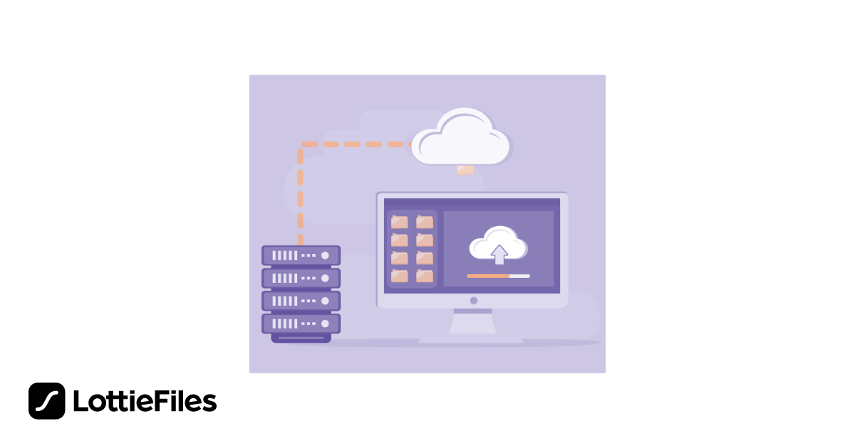 Free Cloud Server File Upload Animation by Tanjil Mahmud | LottieFiles
