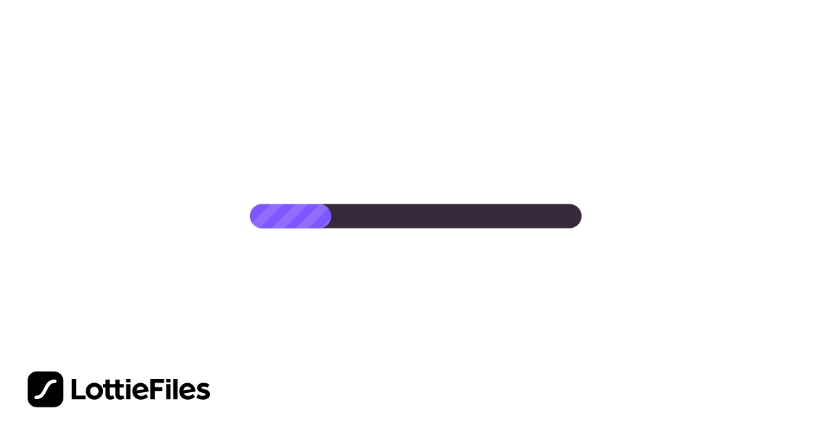 Free Loading Bar Stripes Animation by Irman Ramadhan | LottieFiles