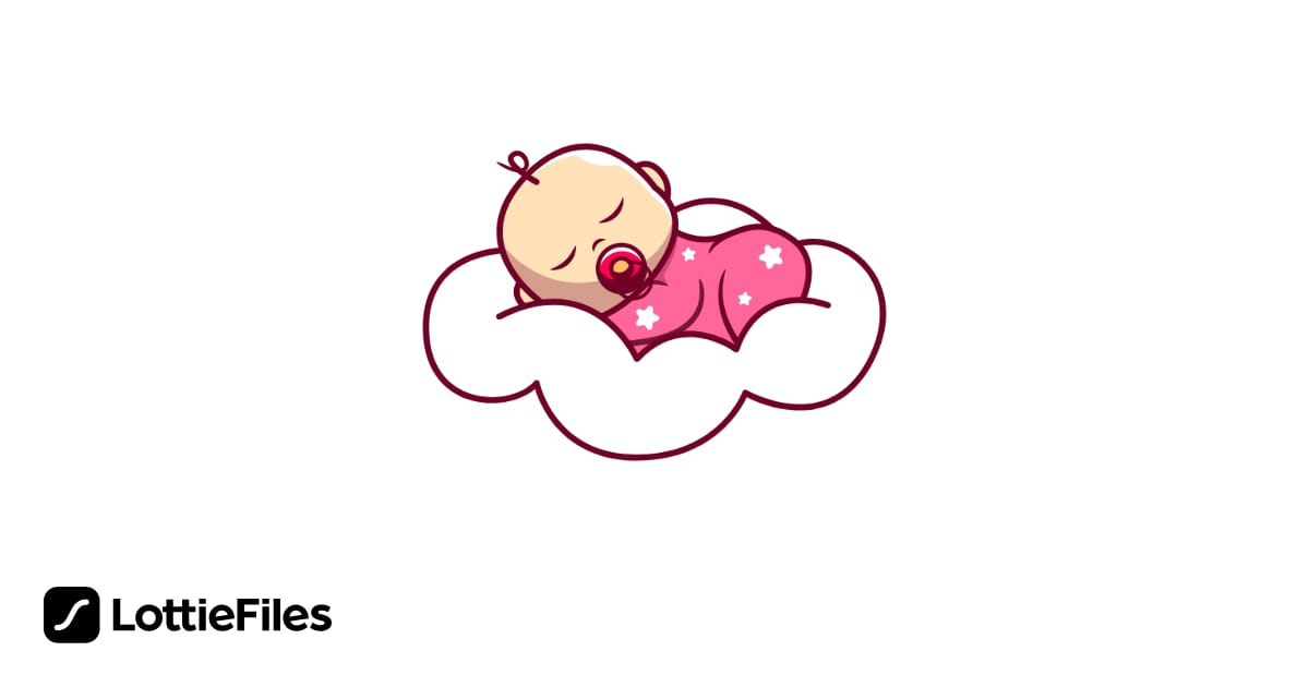Free pink baby Animation by Manuel Balbuena | LottieFiles