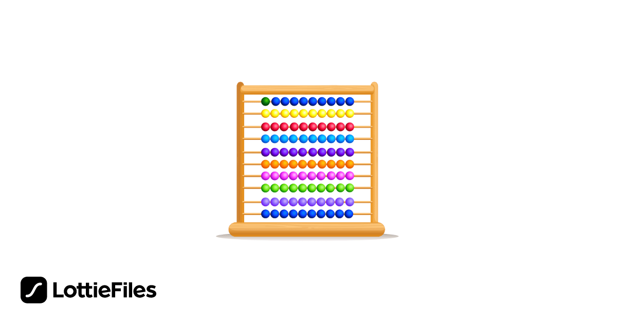 Free Colorful abacus with wooden frame Animation by Abdul Latif ...