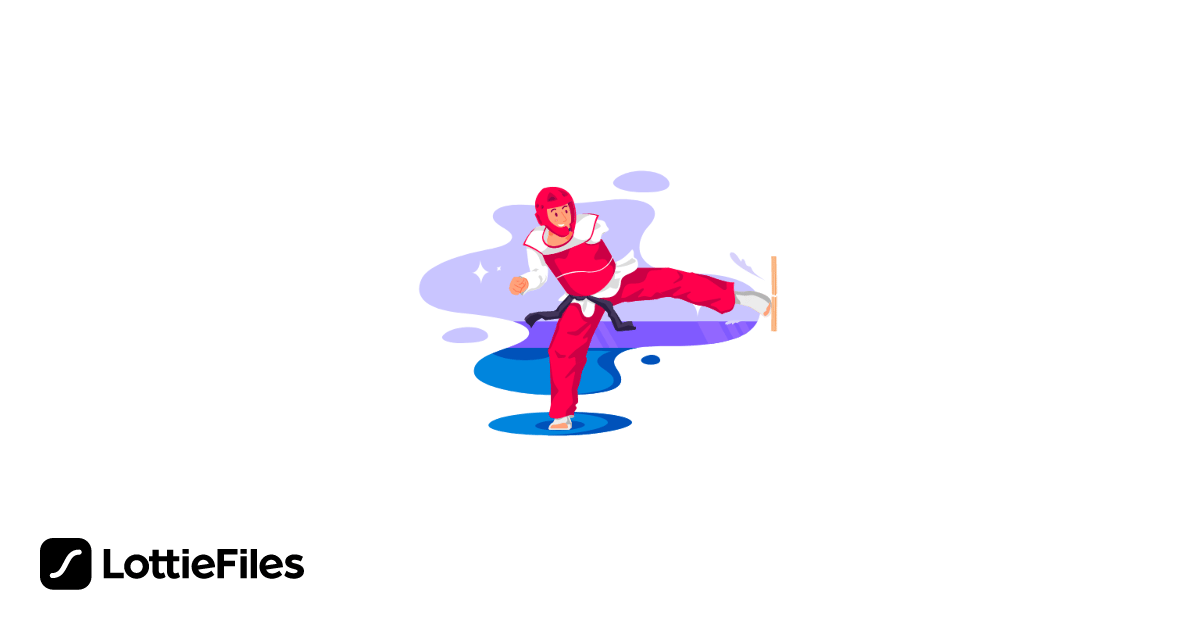 Free Paralympics Taekwondo Animation by Aniee | LottieFiles