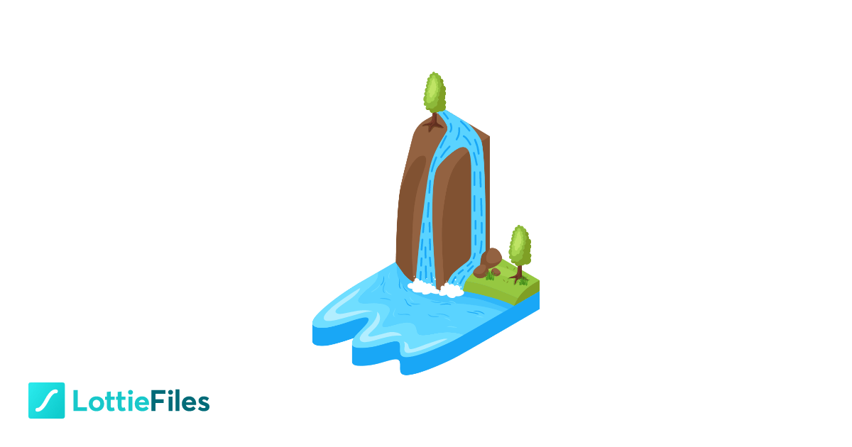 Waterfall9 Lottie Json Animation By Lottiejson Lottiefiles