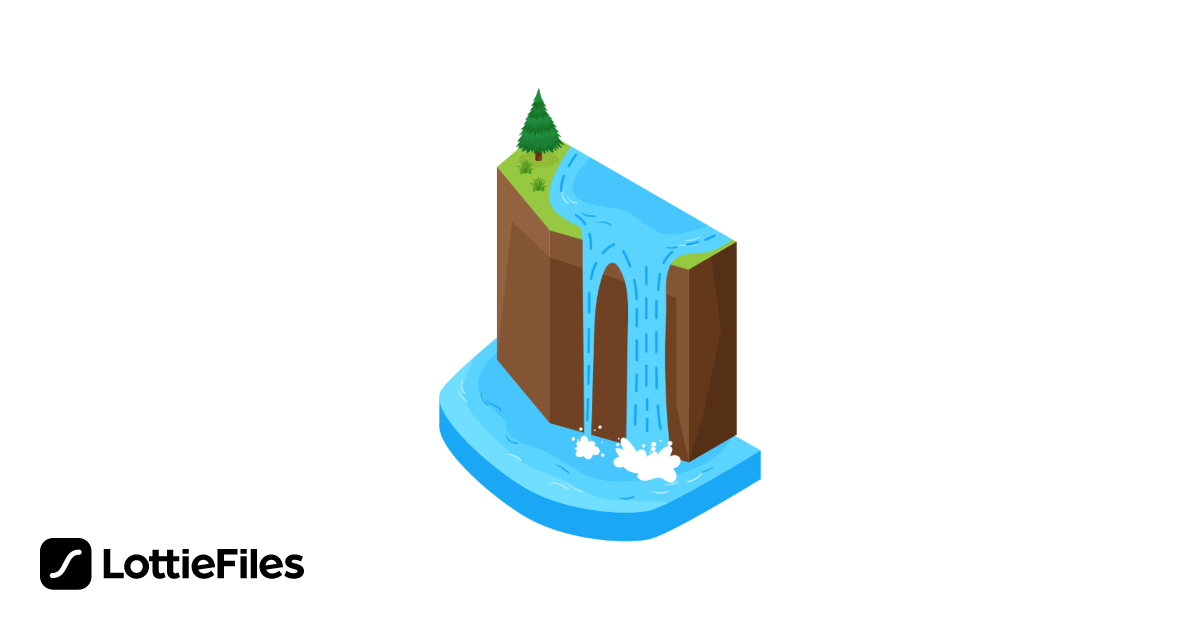 Free Waterfall_12 Lottie JSON animation Animation by Tinymotion ...