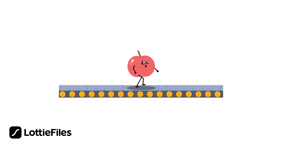 Free Running Apple Animation by Christian MH | LottieFiles