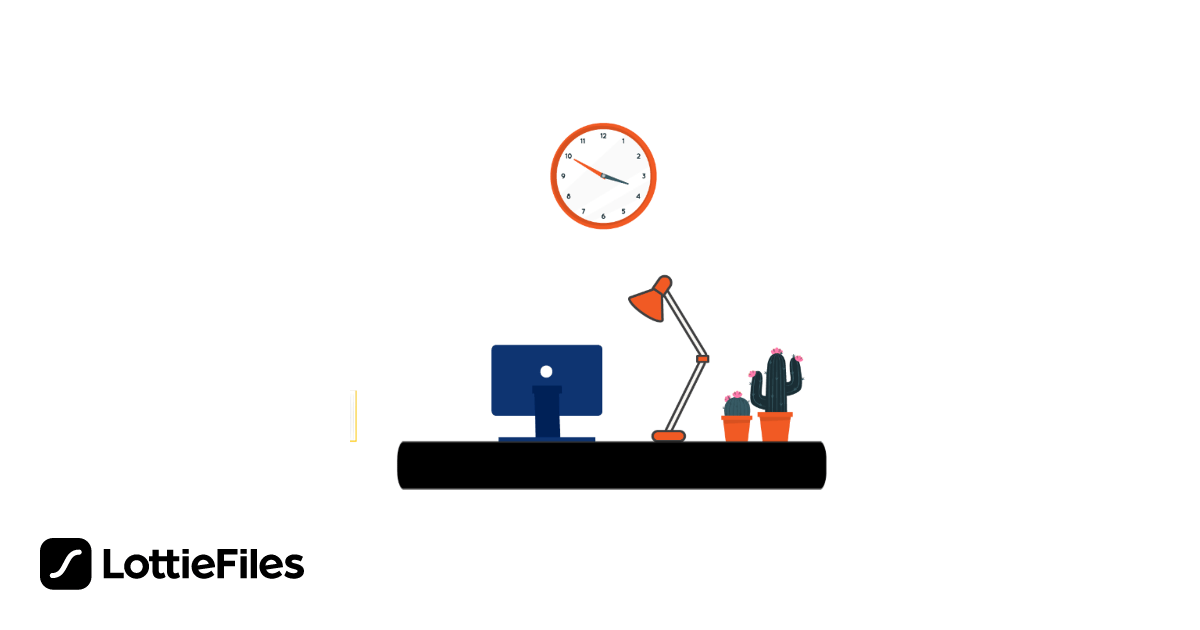 Free Office working time animated Animation by SM Ringku | LottieFiles