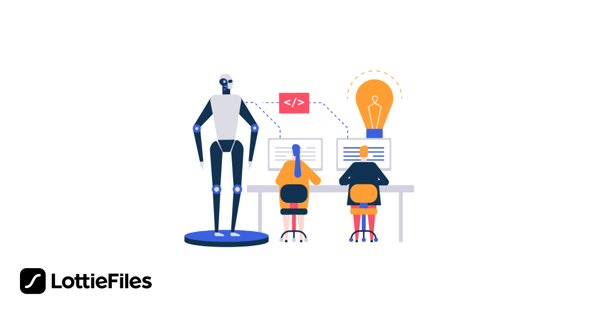 Free Artificial intelligence robot development technology Animation by ...