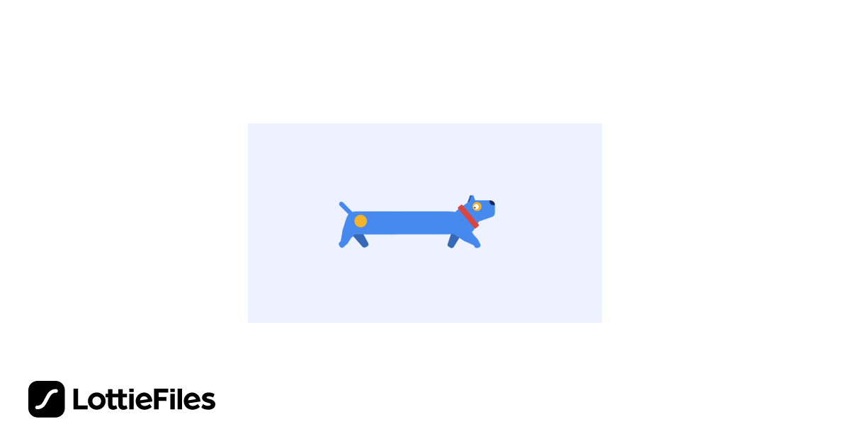 Free Google Dog Animation by Noé Chagué | LottieFiles