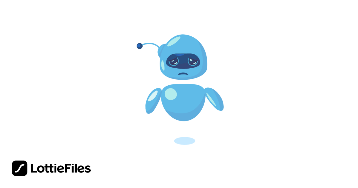 Free Sad Robot Animation by Phil Knight | LottieFiles