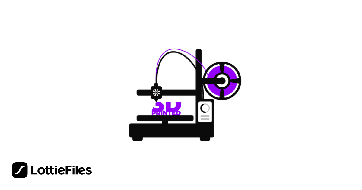 Free 3D Printing - Loading animation Animation by IlyaTsuprun | LottieFiles