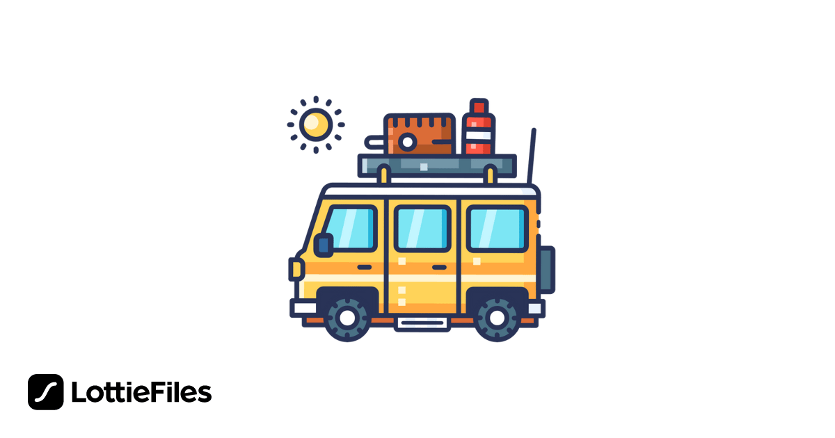 Free Camper Van Animation by Bamicon_Labs | LottieFiles